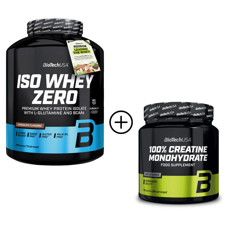 BioTechUSA Iso Whey Zero (1816gr) + Biotech USA–100% Creatine ...